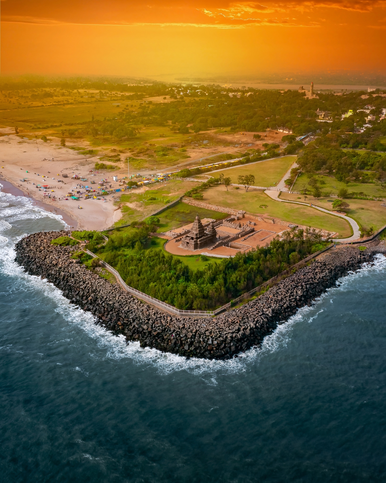 Sunset View at Shore Temple in Mahabalipuram – MoriiHub