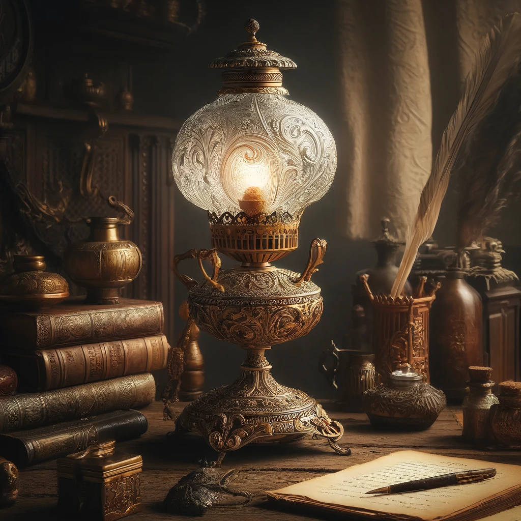 Ornate Oil Lamp – MoriiHub