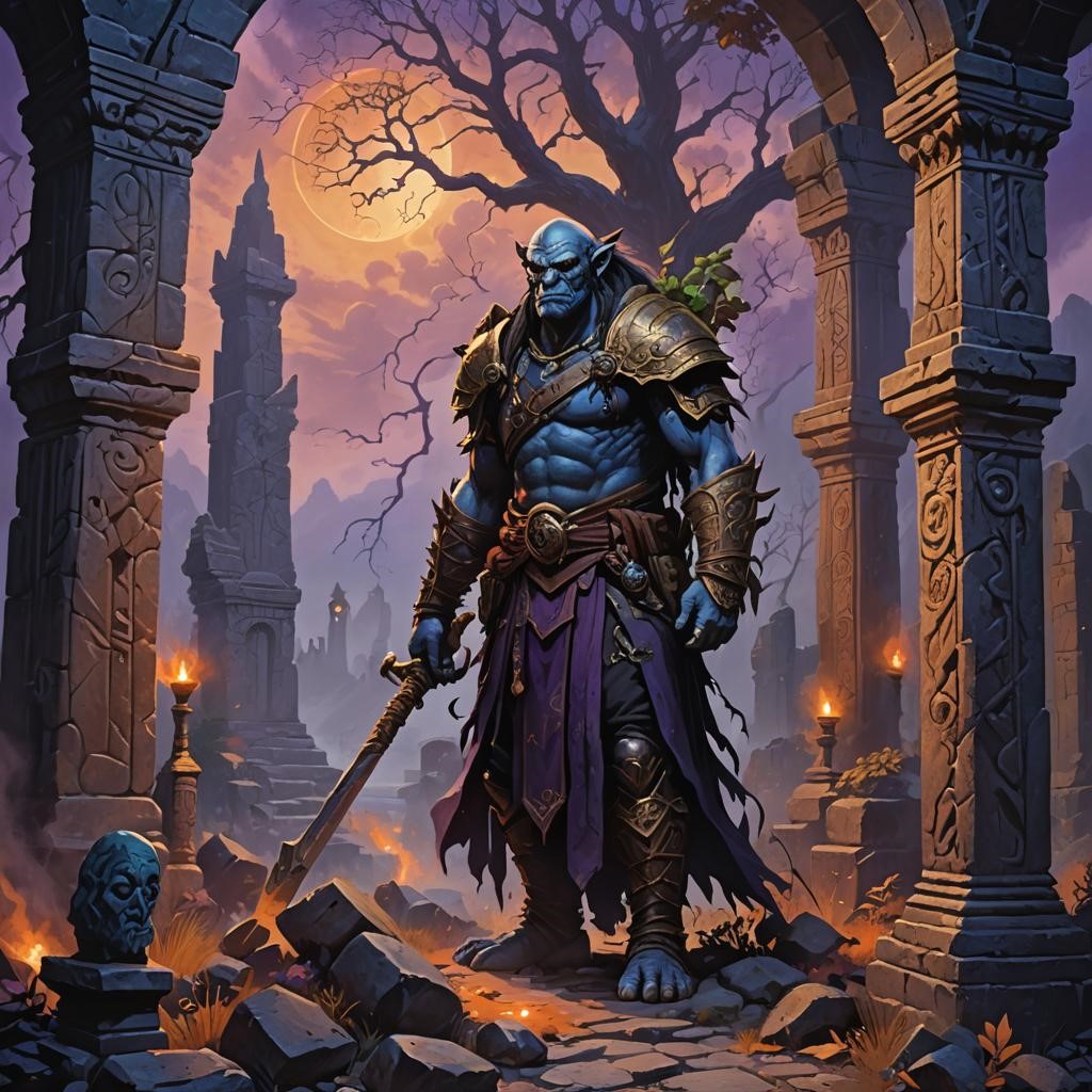 Blue Skinned Warrior – MoriiHub