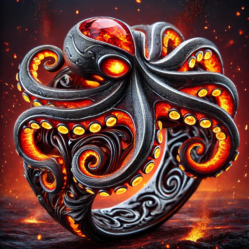 Fire Octopus Ring – MoriiHub