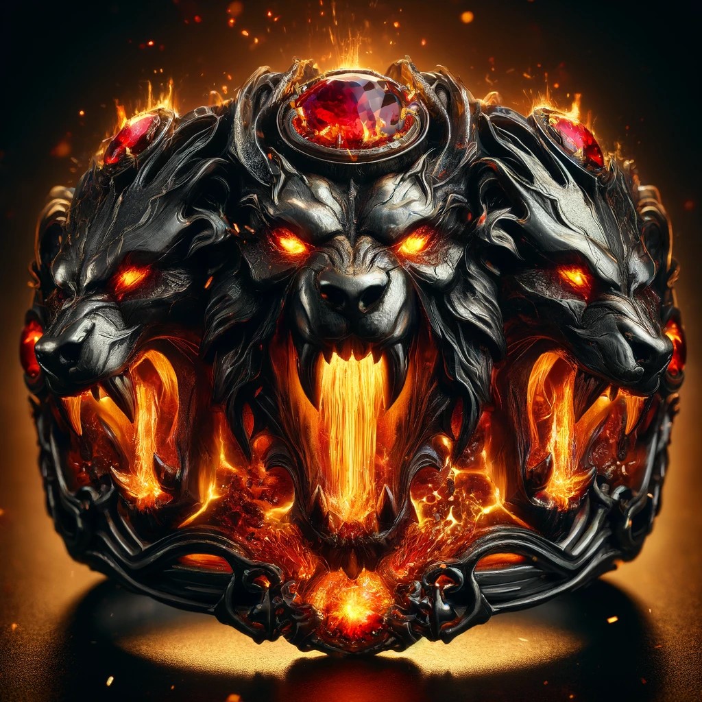 Fire Cerberus Ring – MoriiHub