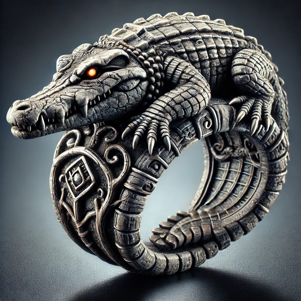 Stone Crocodile Ring – MoriiHub