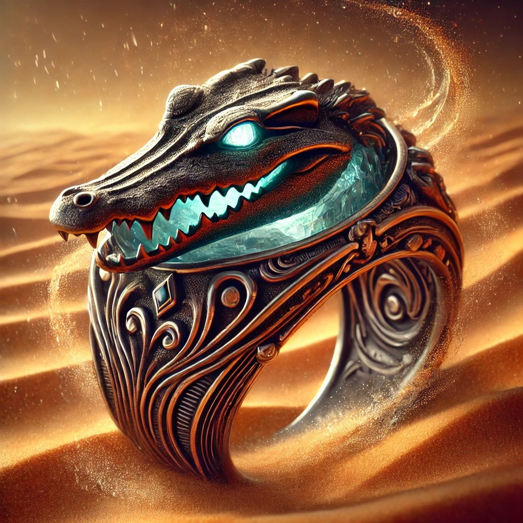 Sand Crocodile Ring – MoriiHub