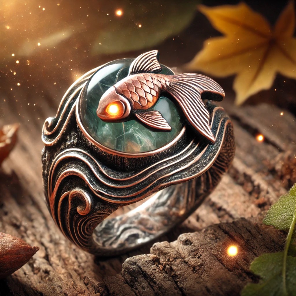 Earth Goldfish Ring – MoriiHub