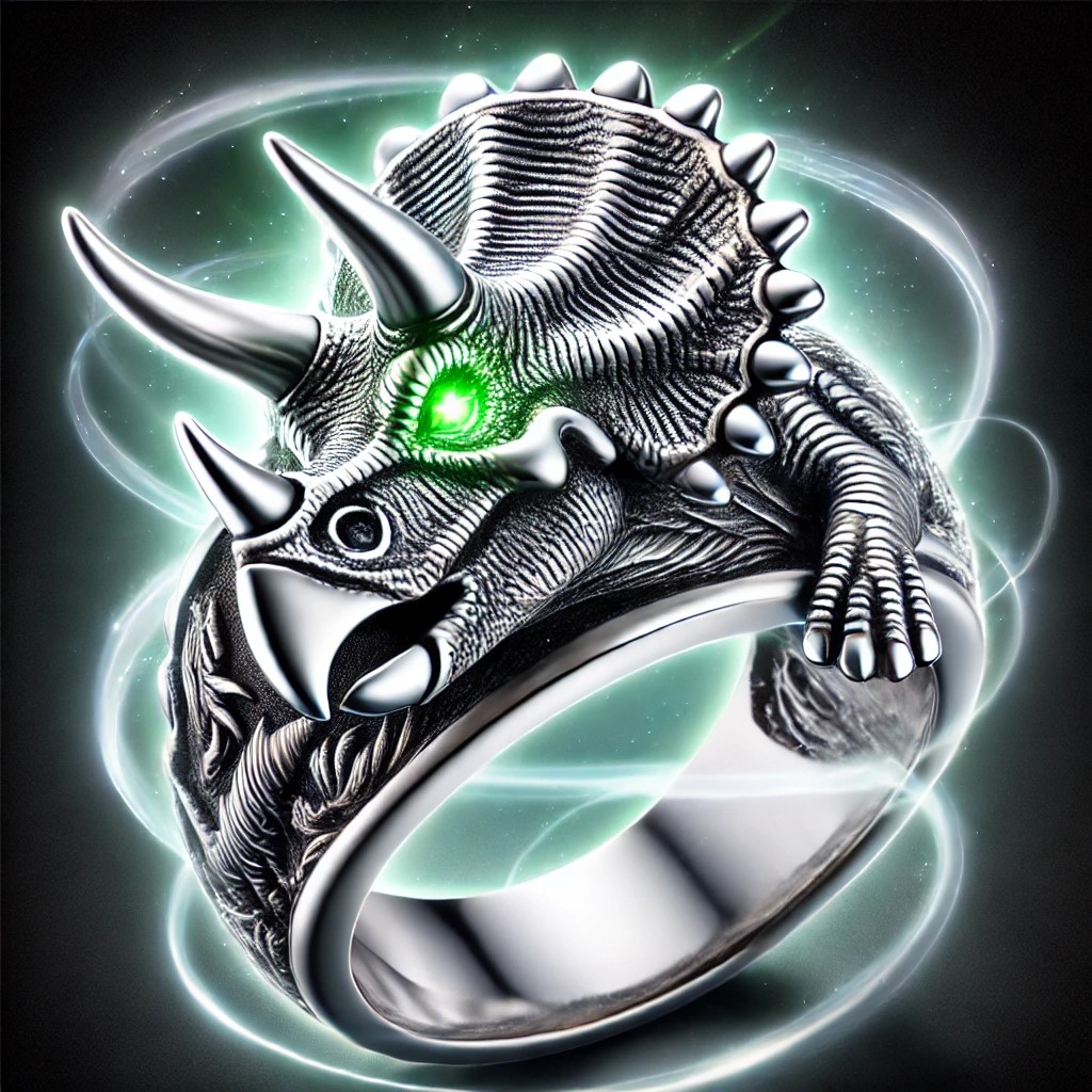 Light Triceratops Ring – MoriiHub