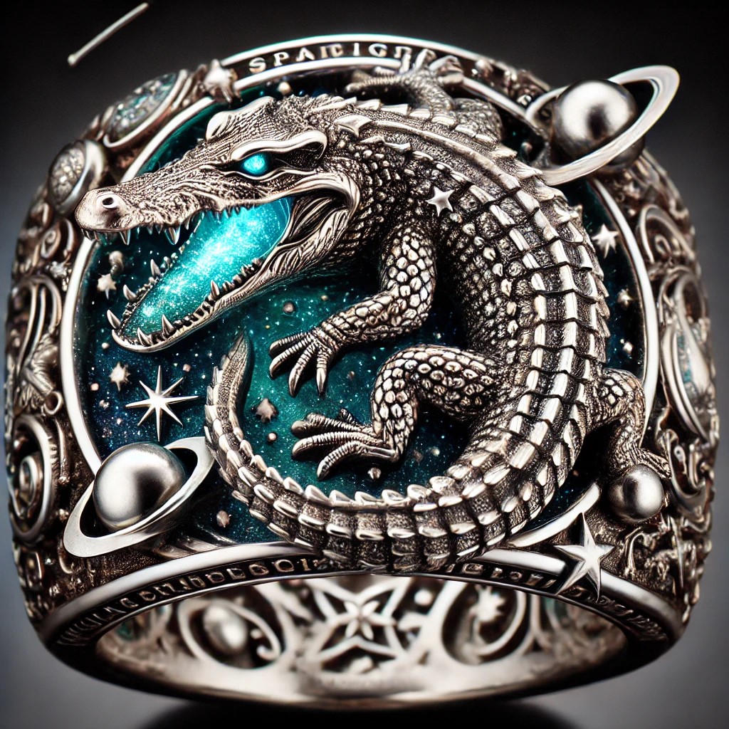 Space Crocodile Ring – MoriiHub