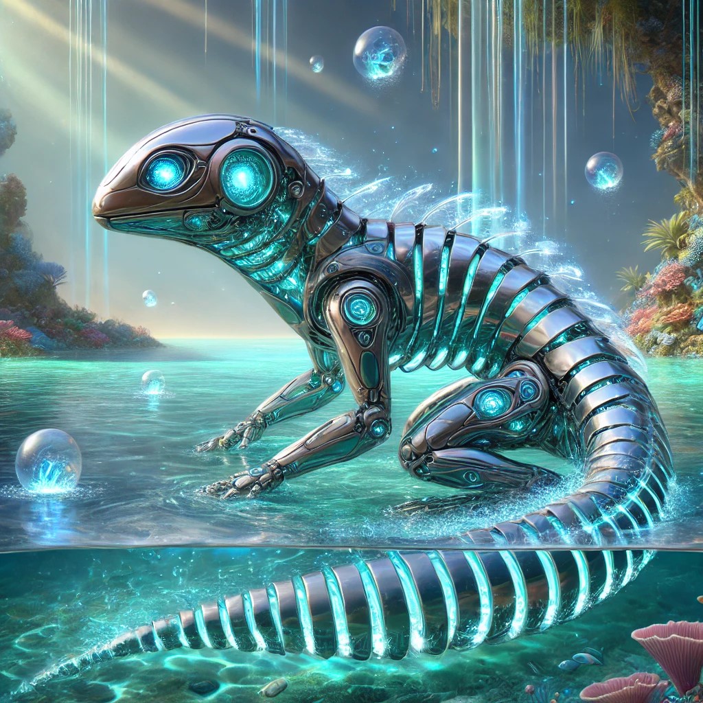 Water Lizard Automaton – MoriiHub