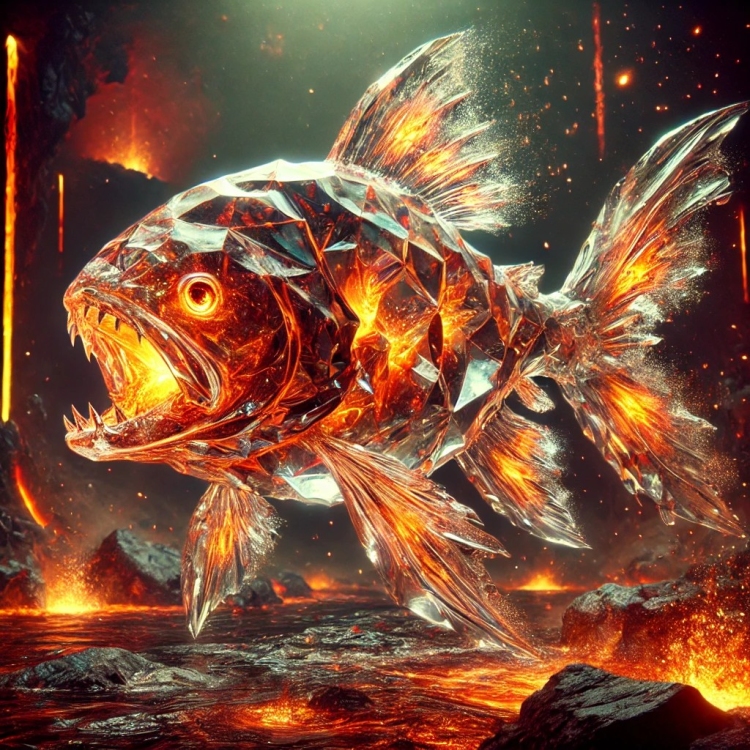 Fire Piranha Crystal – MoriiHub
