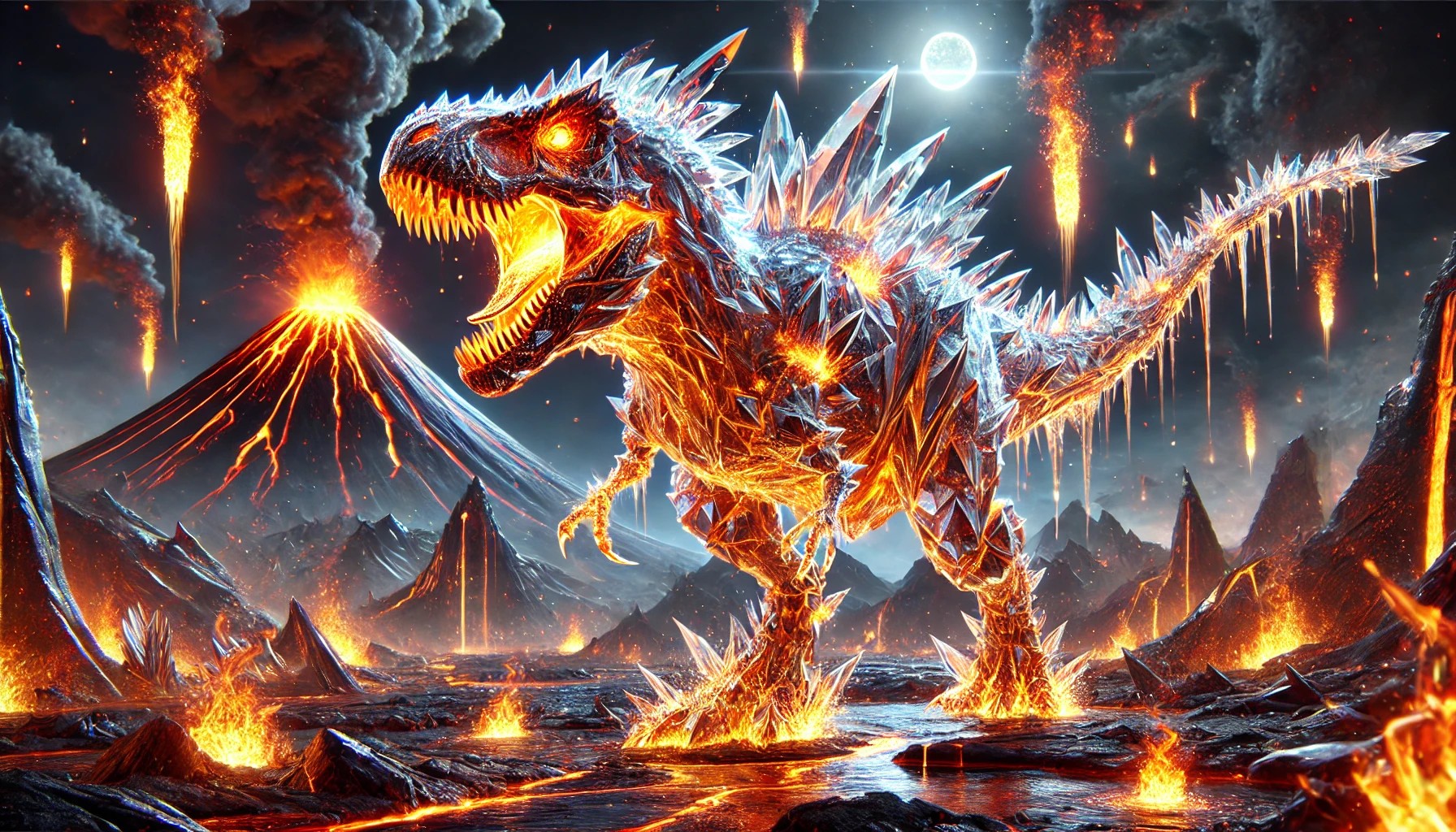 Fire T Rex Crystal – MoriiHub