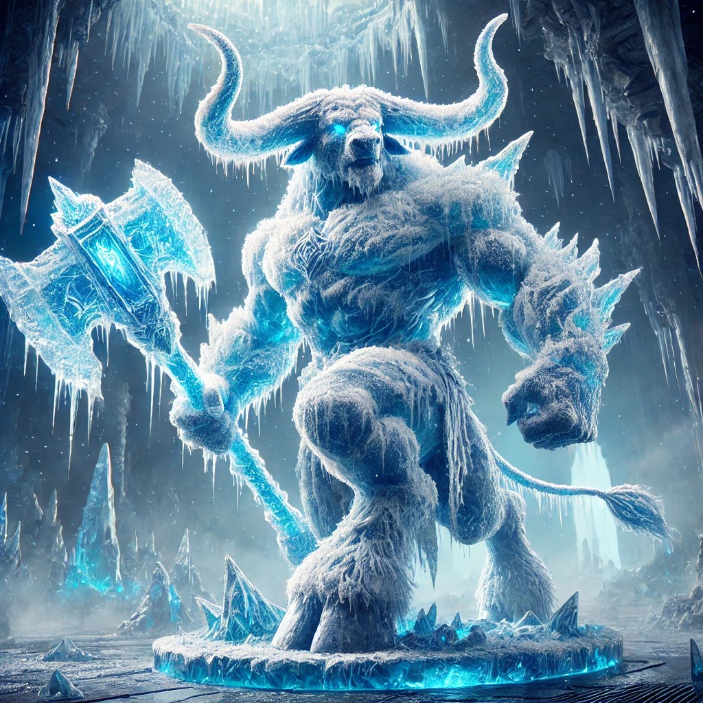 Ice Minotaur Crystal – MoriiHub