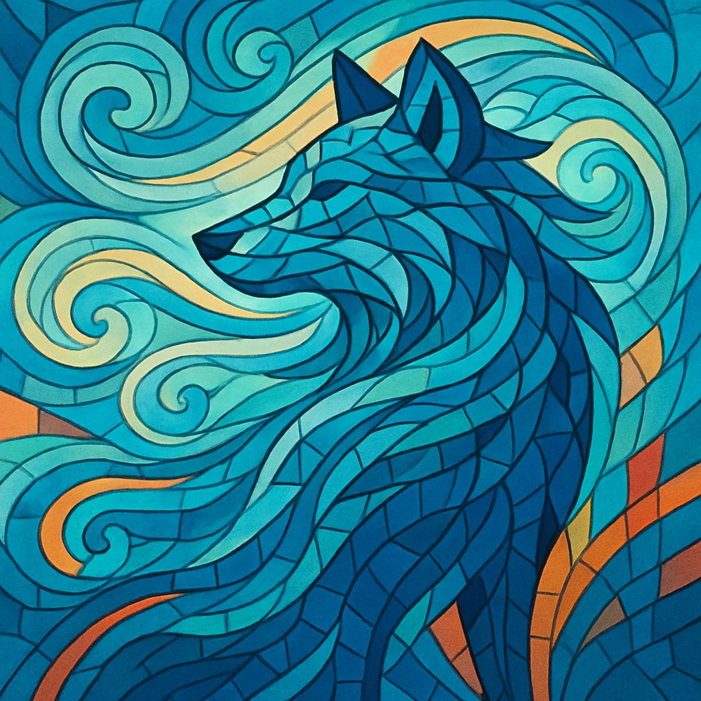 Wind Wolf Mosaic – MoriiHub