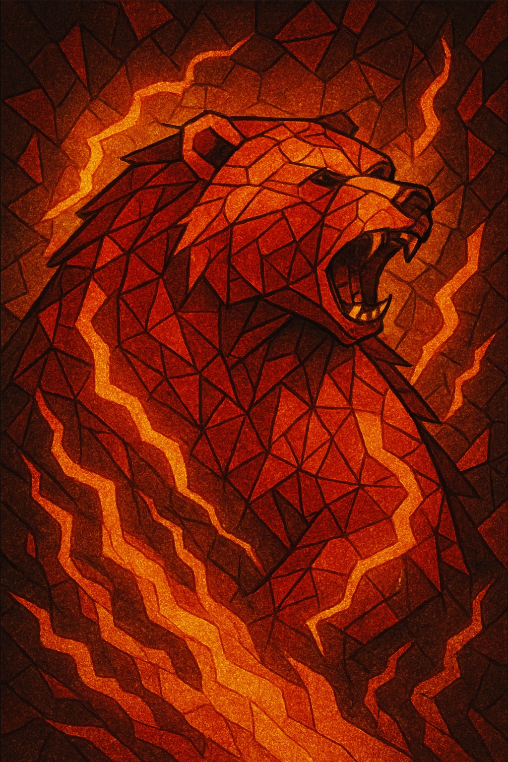Fire Bear Mosaic – MoriiHub