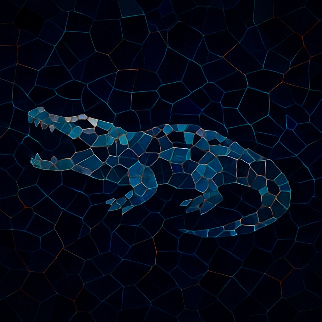 Void Crocodile Mosaic – MoriiHub