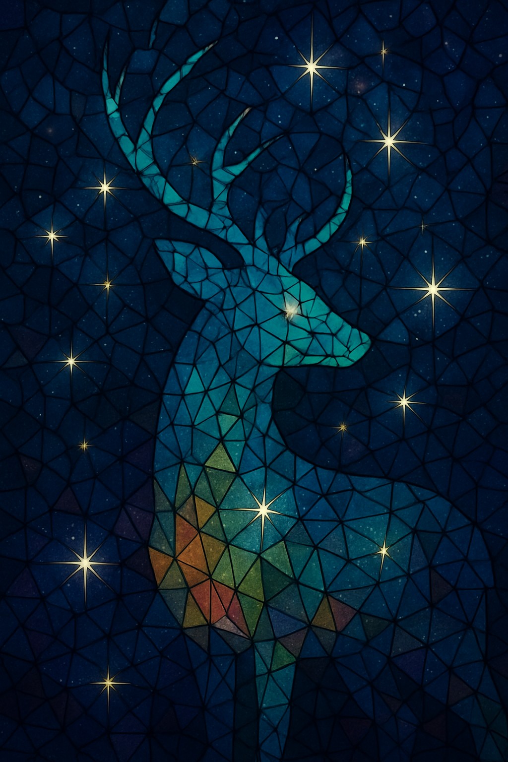 Starlight Deer Mosaic – MoriiHub