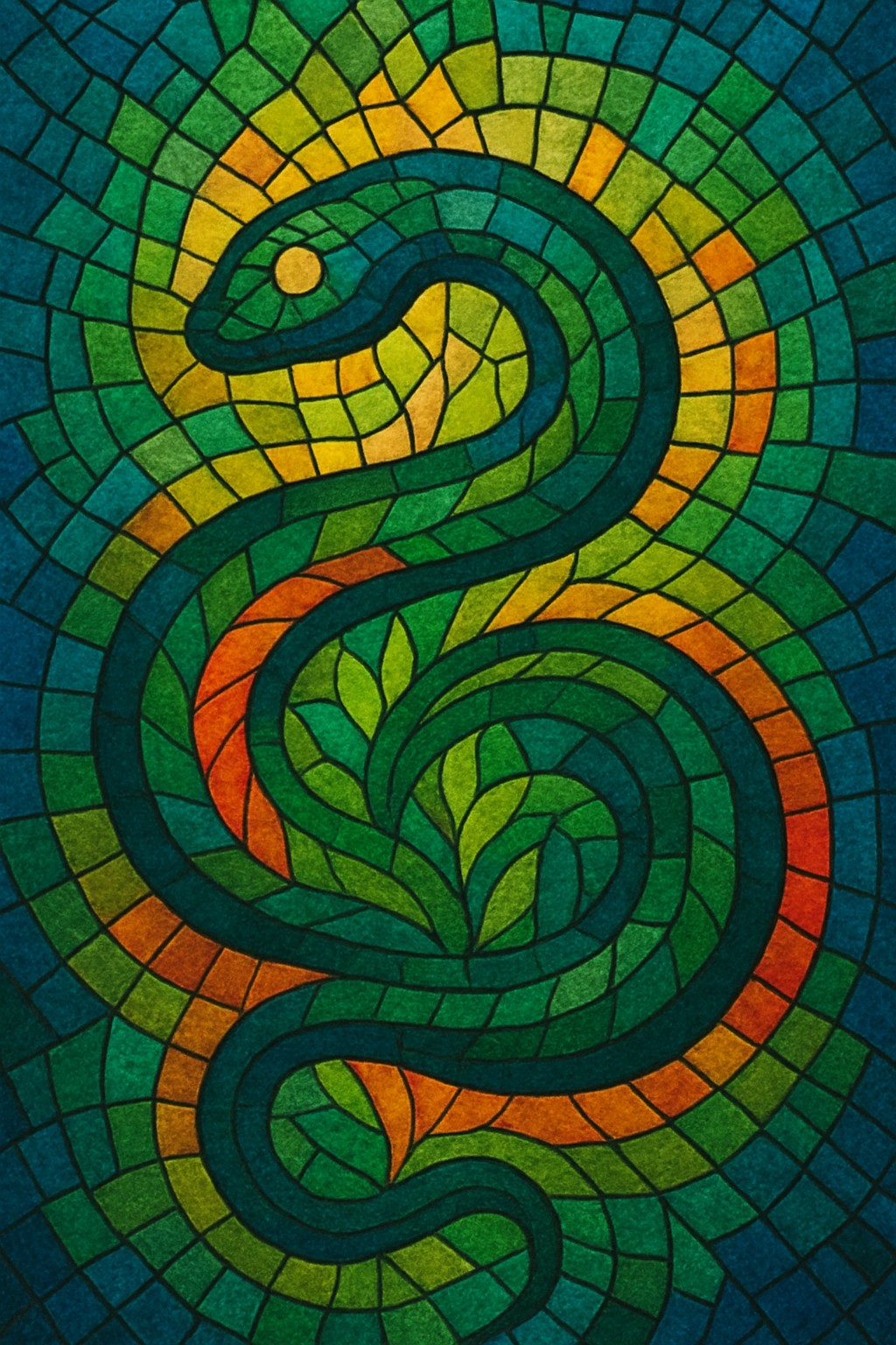 Life Snake Mosaic – MoriiHub