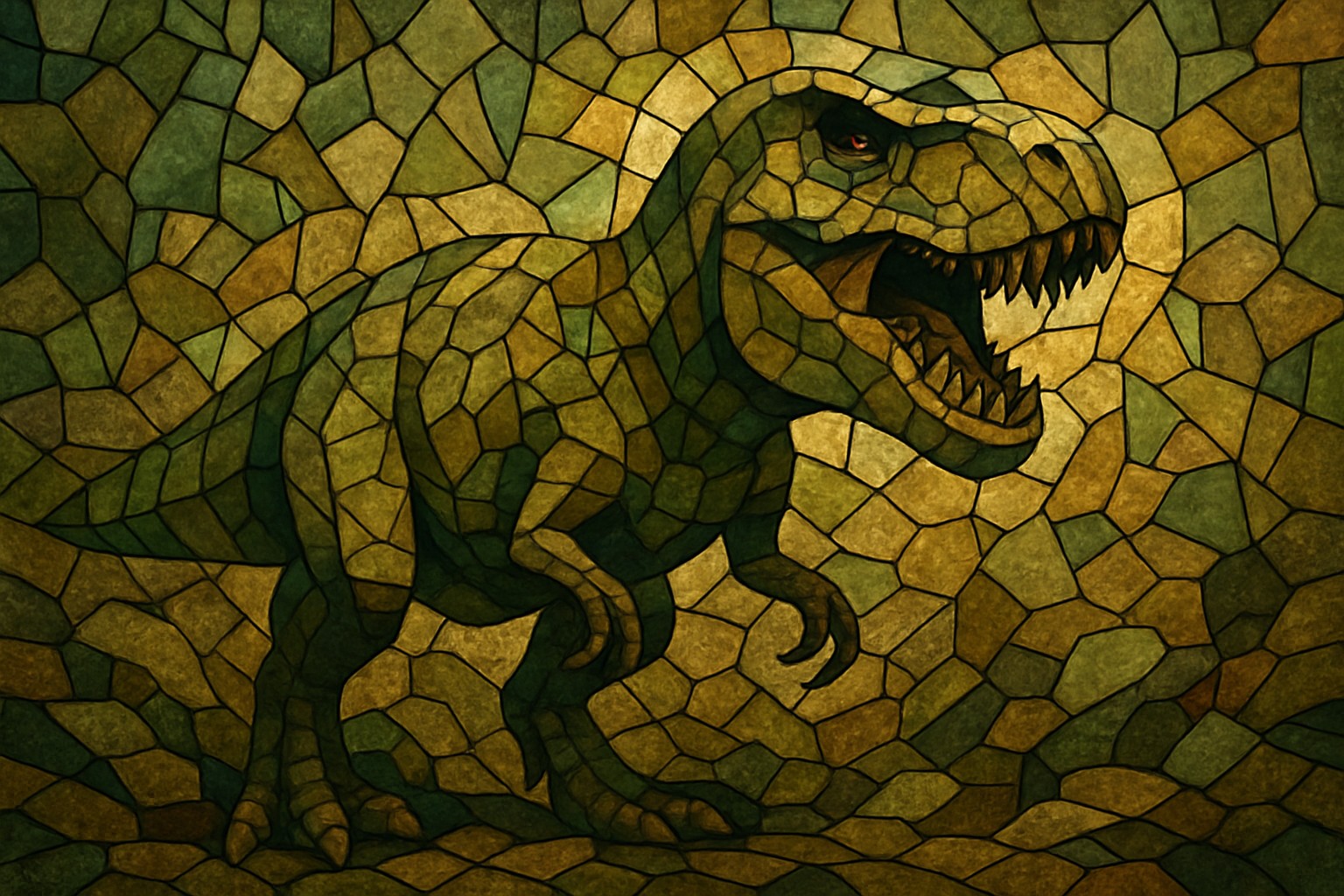 Earth T Rex Mosaic – MoriiHub