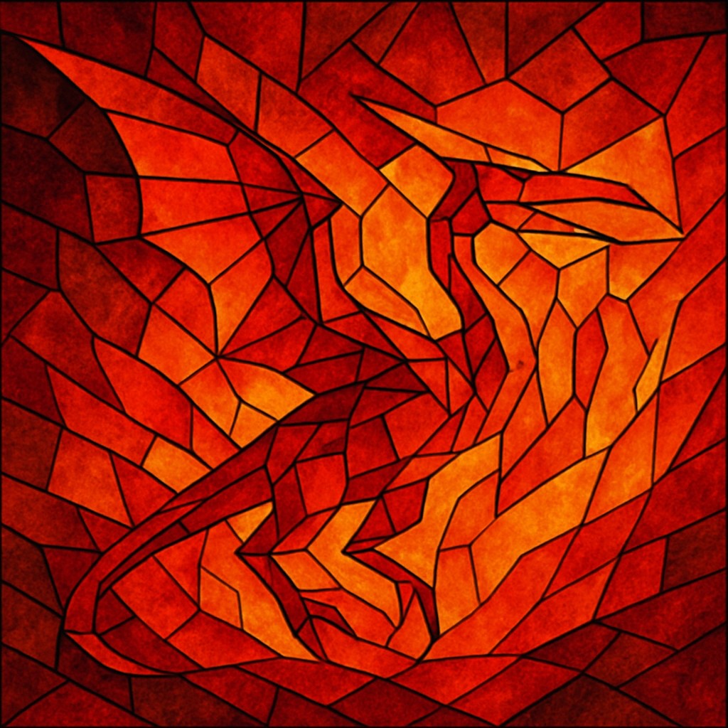 Fire Pterodactyl Mosaic – MoriiHub