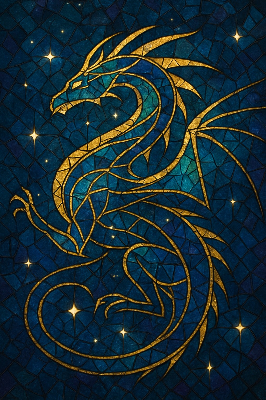 Starlight Western Dragon Mosaic – MoriiHub