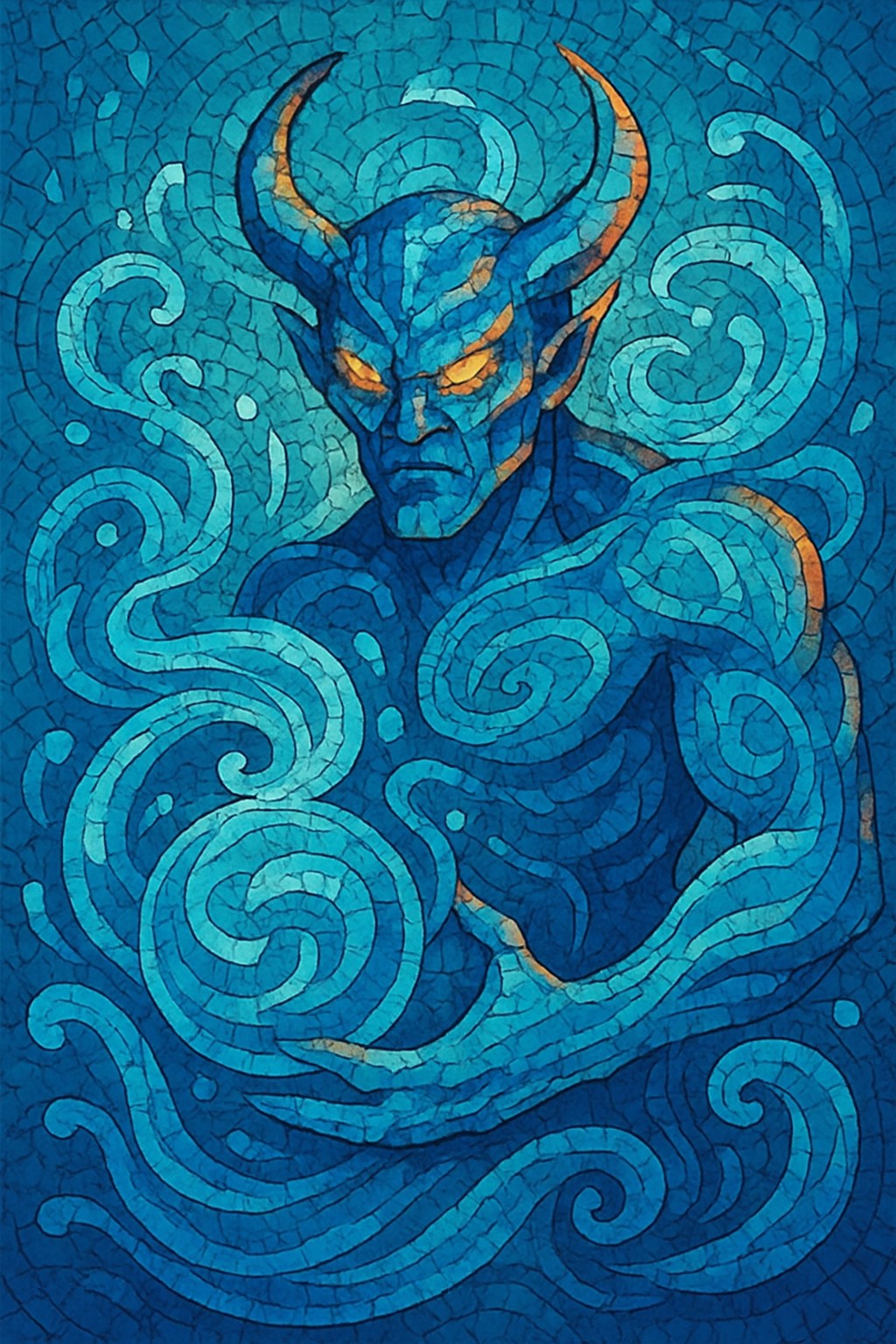 Water Demon Mosaic – MoriiHub