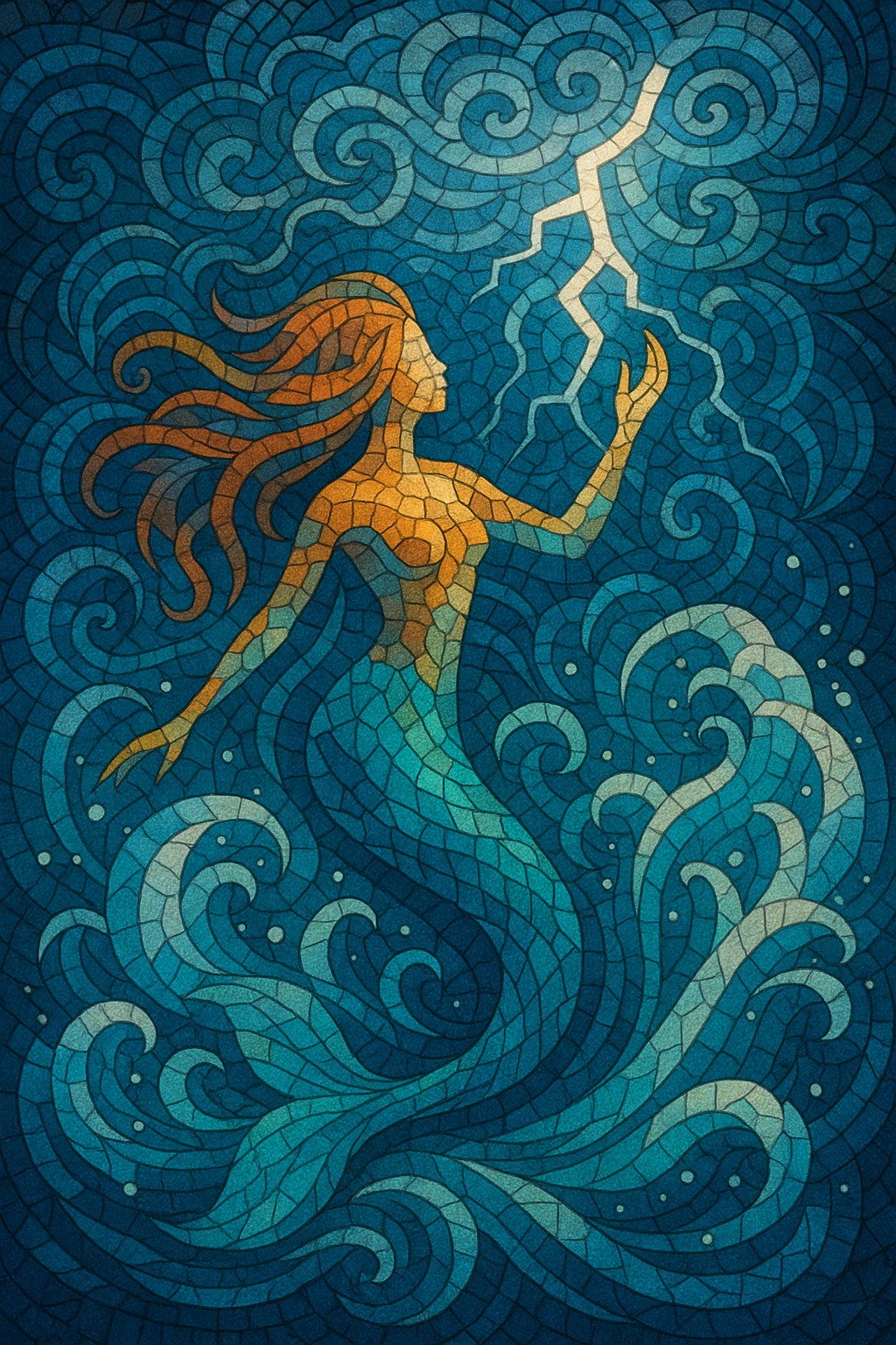 Storm Mermaid Mosaic – MoriiHub