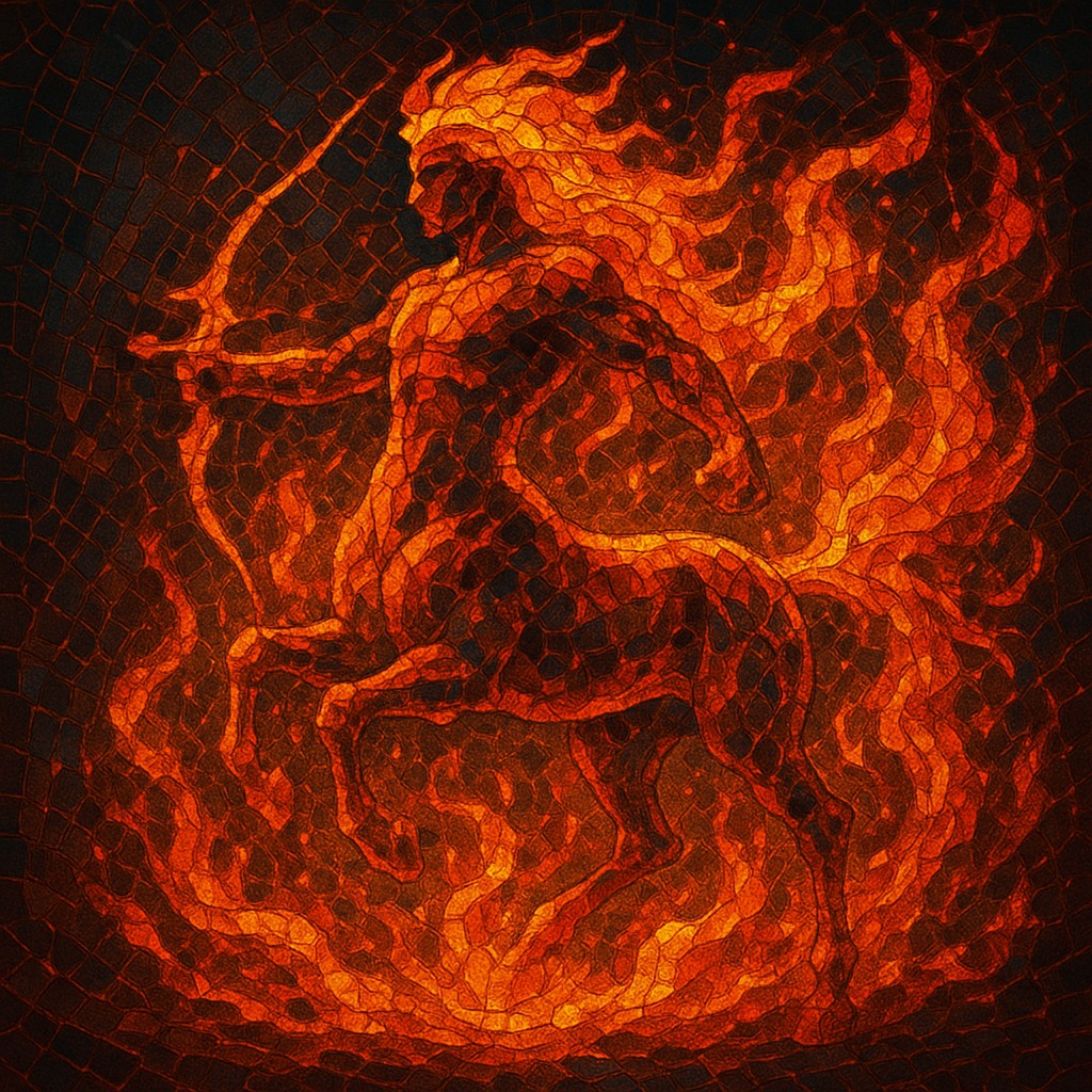 Fire Centaur Mosaic – MoriiHub