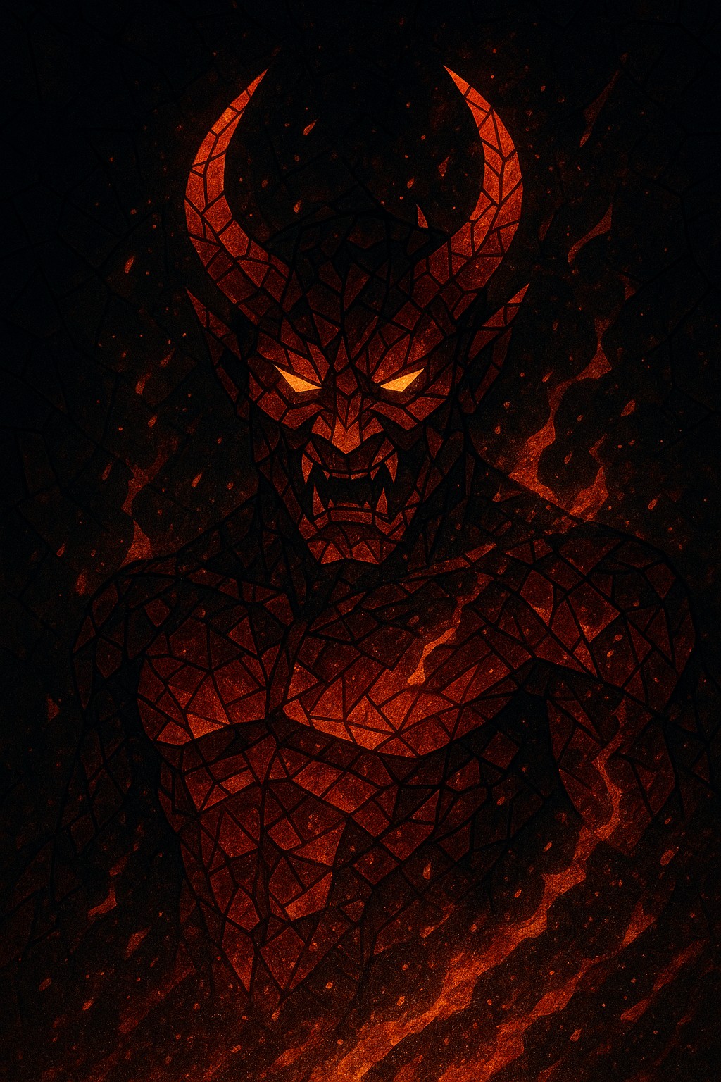 Fire Oni Mosaic – MoriiHub