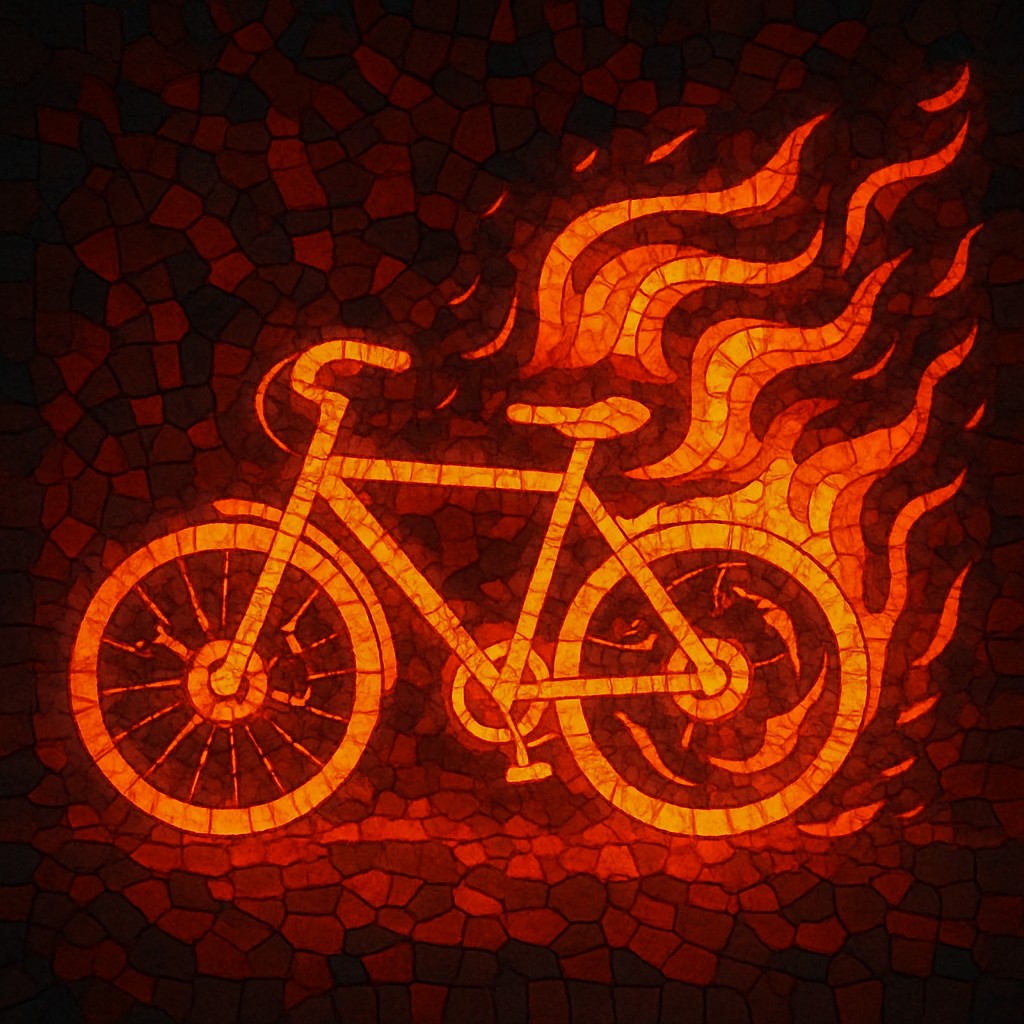 Fire Bike Mosaic – MoriiHub