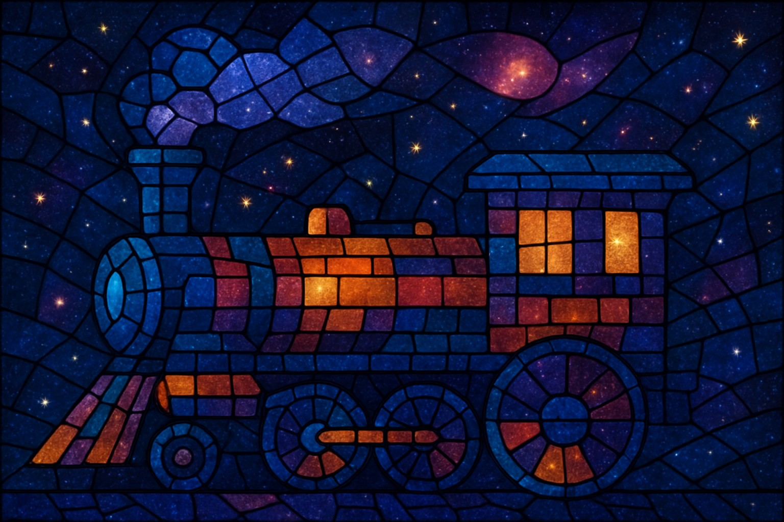 Space Train Mosaic – MoriiHub